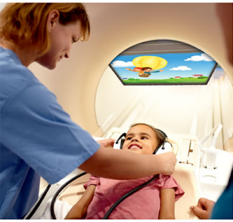 In-bore MRI cinema helps patients overcome anxiety during scans